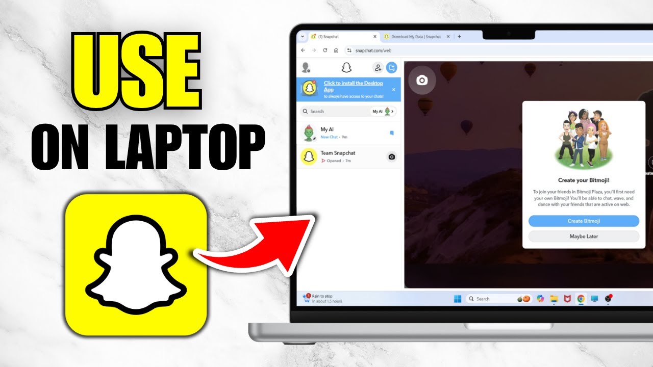 How To Use Snapchat On Laptop & PC (Full Guide) - YouTube
