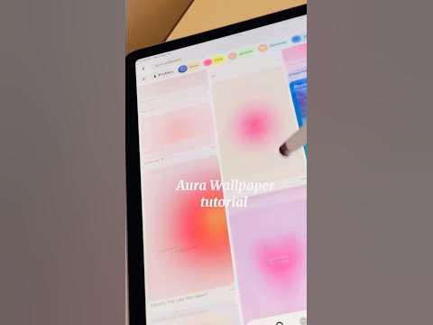 Aura wallpaper tutorial heart pink auras ipad #ipad #digital #aura #pink #girly #soleilsunrise # ...