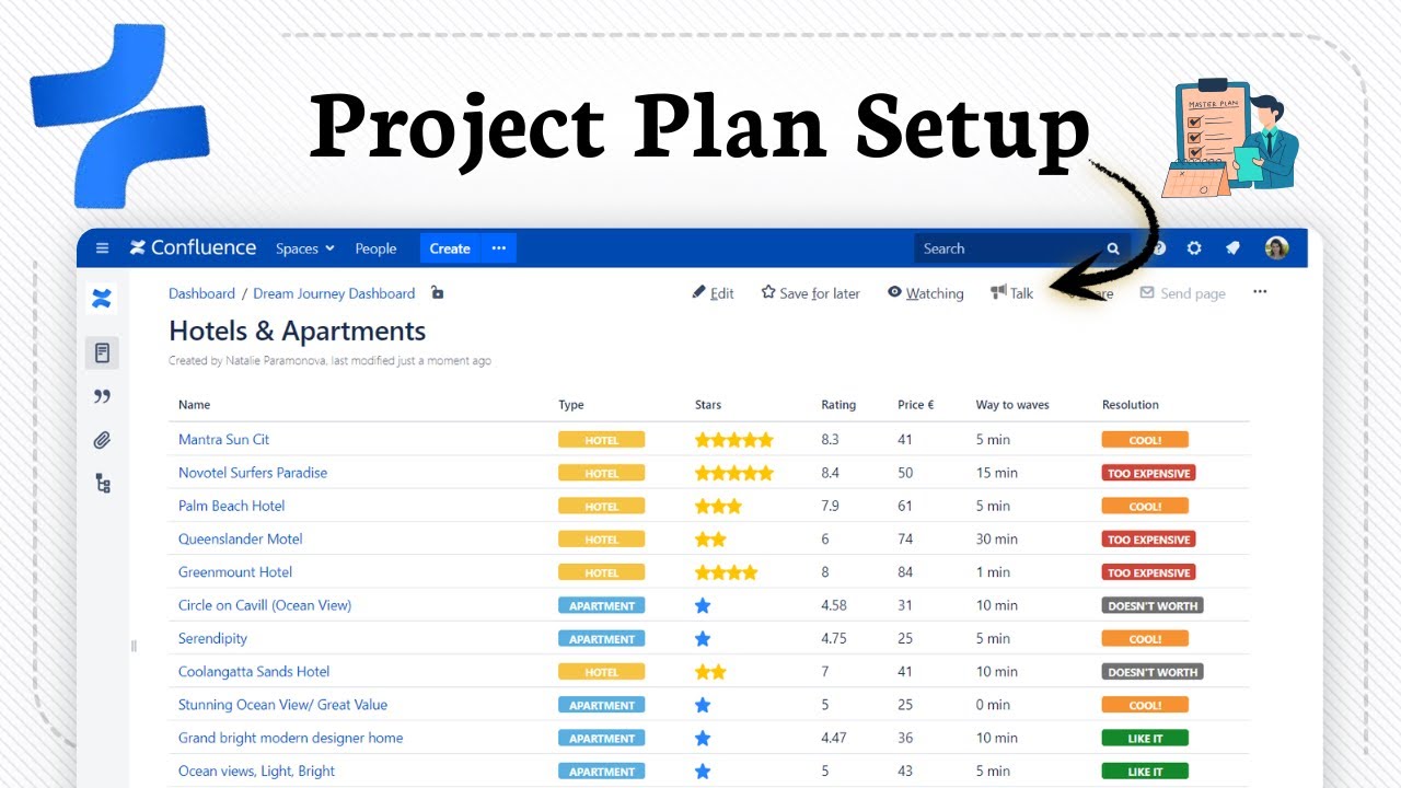 How to Create Project Plan with Confluence (quick guide) - YouTube