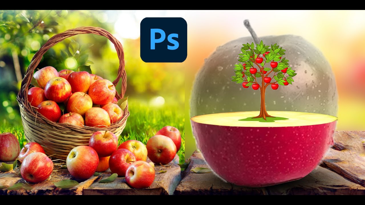 Transparent Effect in Photoshop-Transparent Apple Manipulation 2023 ...
