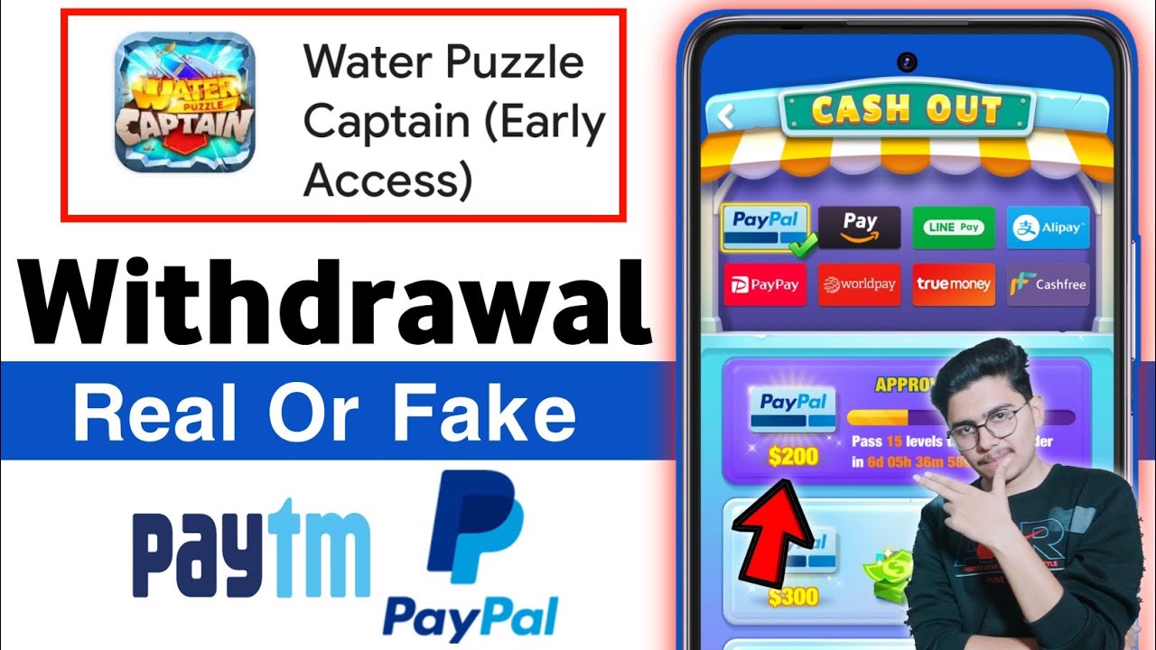 Water Puzzle Captain Real or fake | Water Puzzle captain payment Proof ...