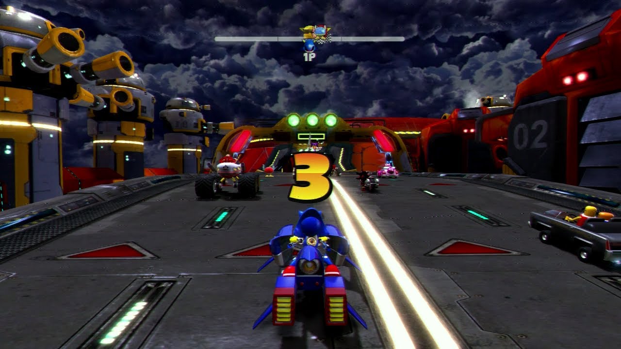 Sonic & Sega All-Stars Racing (PS3) Metal Sonic Racing In Thunder Deck ...