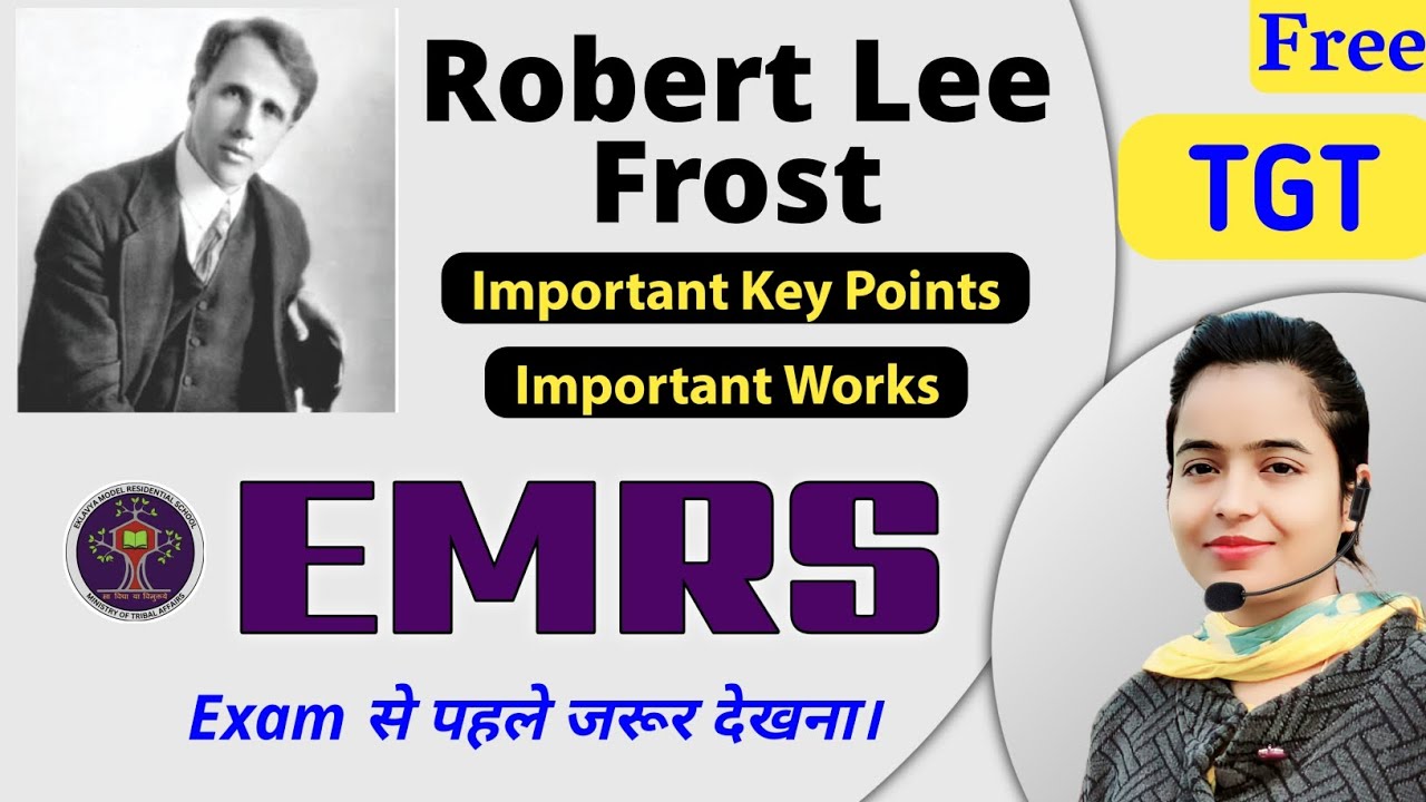 EMRS TGT PGT Preparation | Robert Lee Frost | Must Watch - YouTube