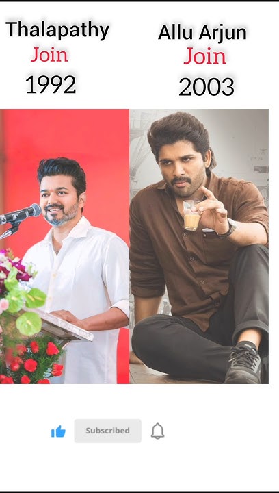 Thalapathy Vijay🆚 allu Arjun👈#thalpathyvijay fans #alluarjunstatus #viralvideo #viralshort - YouTube