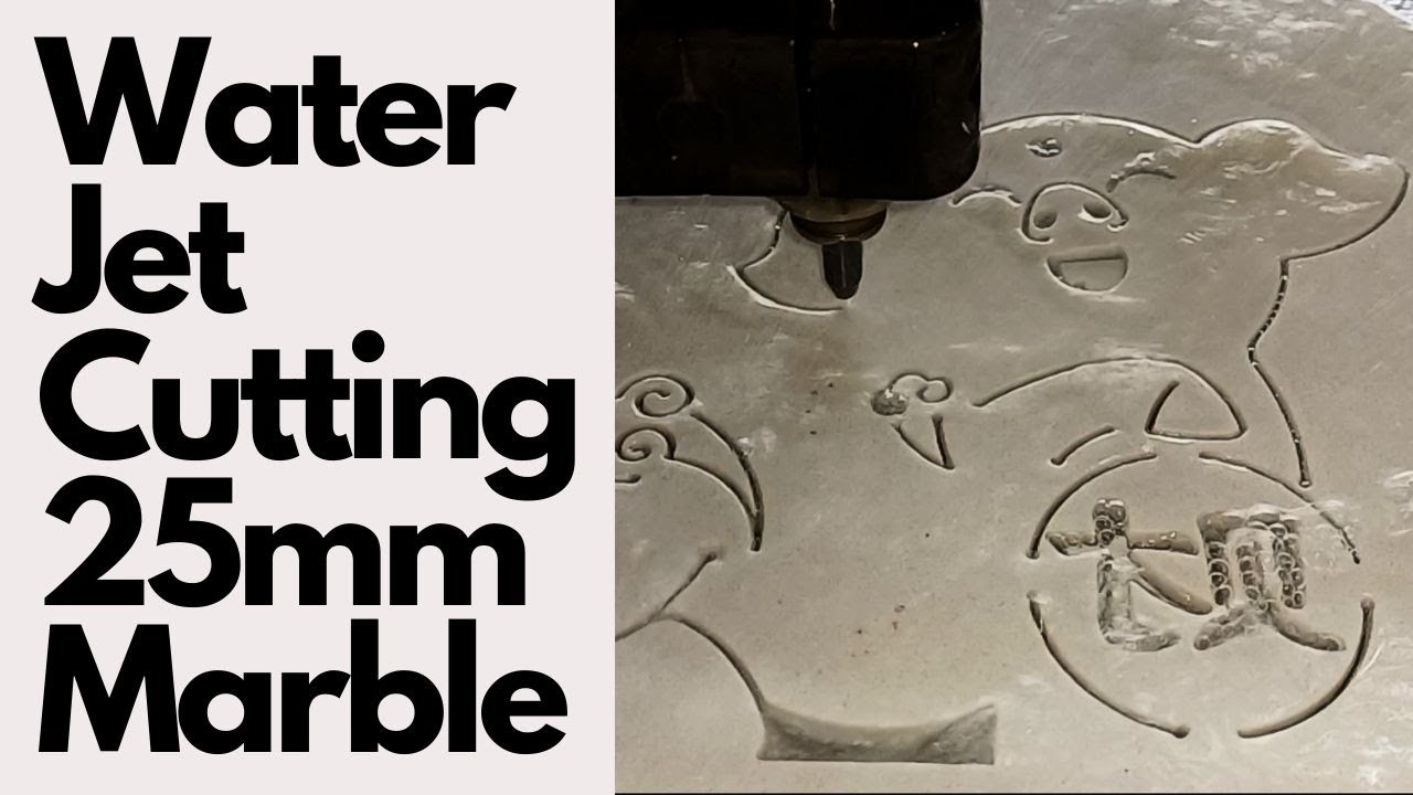 Water Jet Cutting 25mm Marble: See How This Powerful Machine Slices ...