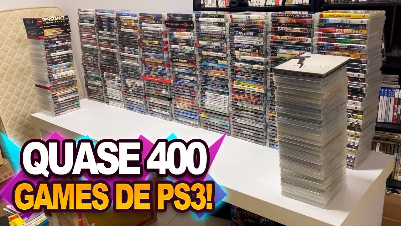 MAIS UMA COLEÇÃO DE R$15.000 COM MAIS DE 350 GAMES DE PS3! - YouTube