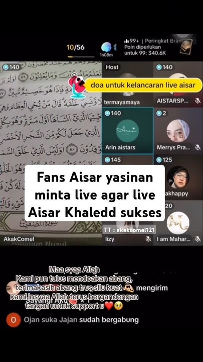 Fans Aisar Khaledd Yasinan Minta Agar Live Aisar Khaledd Sukses #aisarkhaled #aifu #fuji #fujian ...
