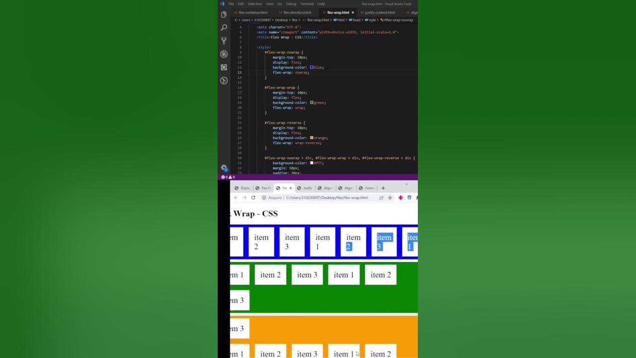 FLEX WRAP - Flexbox CSS - YouTube