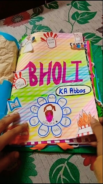 English project file on topic BHOLI class 10//art intricate project#art ...
