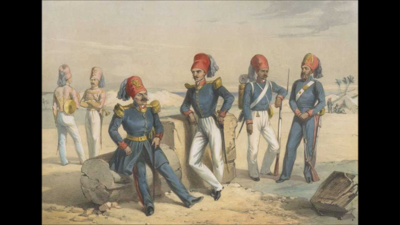 Ottoman army uniforms from the 19th Century - YouTube