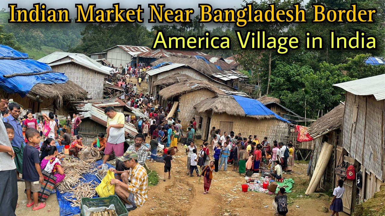 Small Market in Village || Indian Market Near Bangladesh Border ...