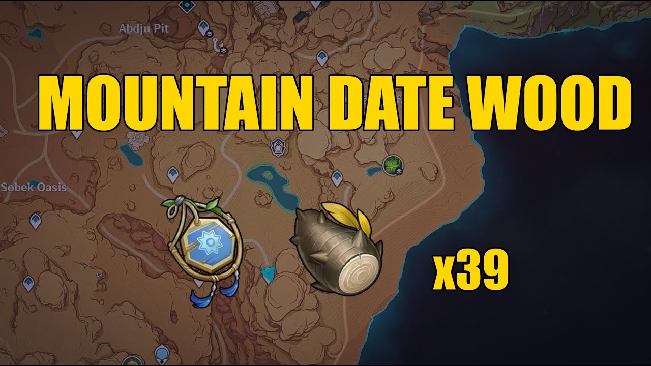Mountain Date Wood | Farming Route - Genshin Impact - YouTube