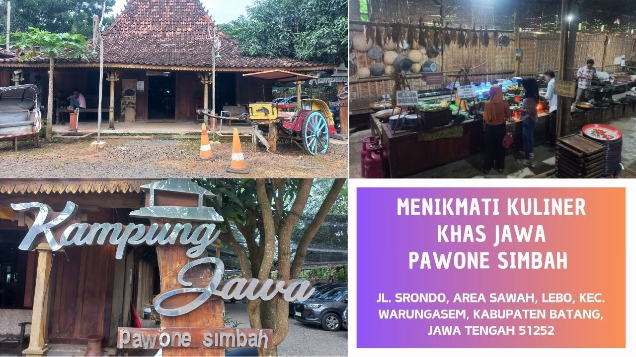 "Kulineran Dengan Menu Khas Jawa di Rumah Joglo : Pawone Simbah - YouTube