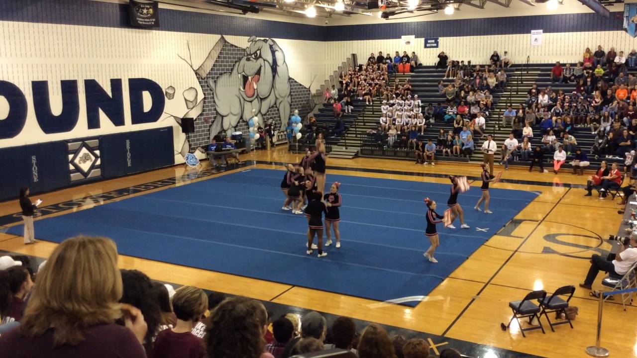 Brooke Point High School at Spirit Bowl Cheer 2016 - YouTube