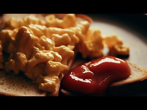 Quick and easy scrambled eggs and toast with ketchup recipe (New Flyer ...