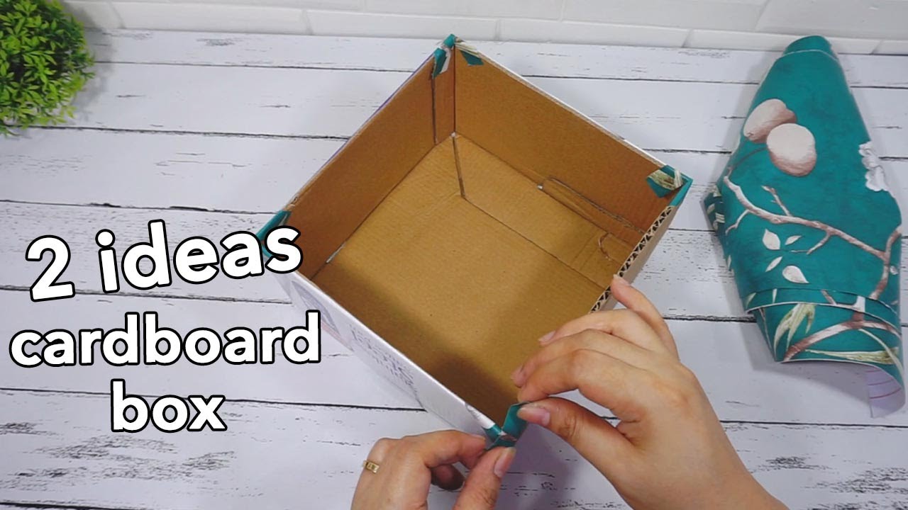 2 Super Easy Cardboard Box Ideas - YouTube