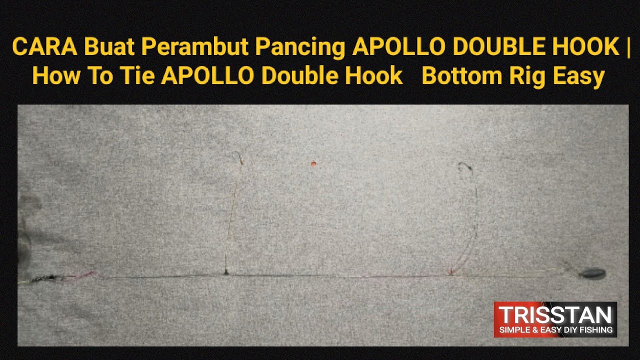 CARA Buat Perambut Pancing APOLLO DOUBLE HOOK | How To Tie APOLLO ...