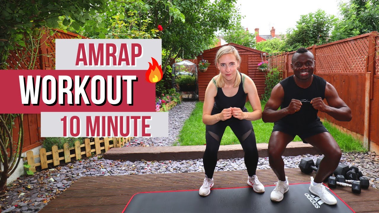 10 Minute Full Body AMRAP Workout at Home to Burn Fat Quick - YouTube