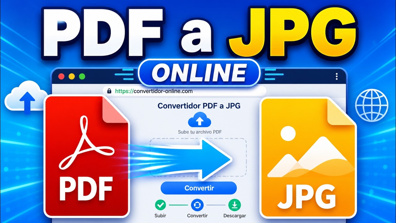 Cómo convertir un PDF a una imagen JPG con una herramienta online - YouTube