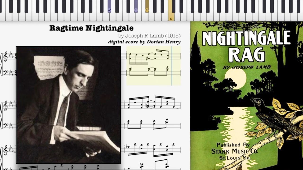 Ragtime Nightingale by Joseph Lamb (1915, Ragtime piano) - YouTube