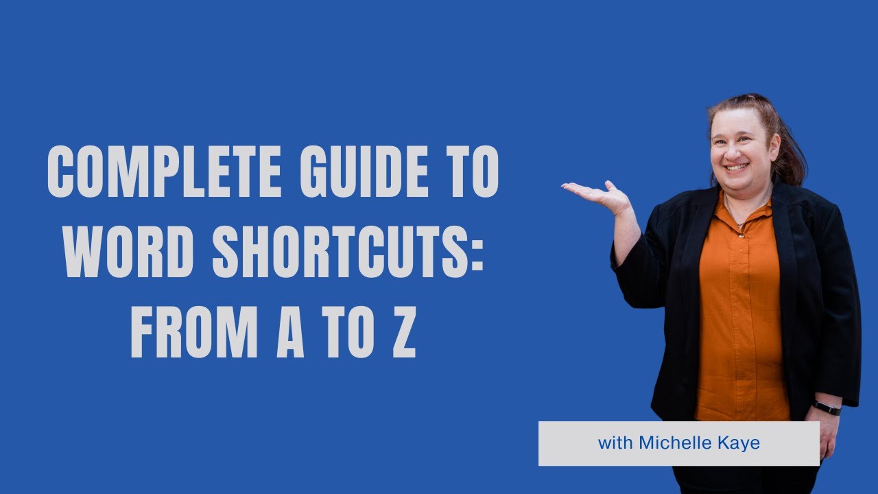 Complete Guide to Word Shortcuts: From A to Z - YouTube