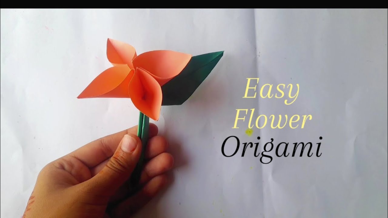 Easy Origami Paper Flower | How to make a Paper Flower - YouTube