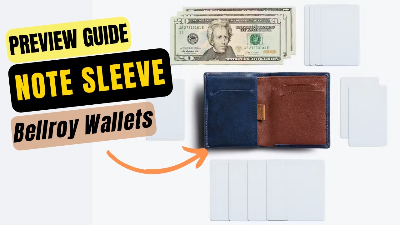 The Bellroy Note Sleeve Wallet: Slim, Secure, and Stylish - YouTube