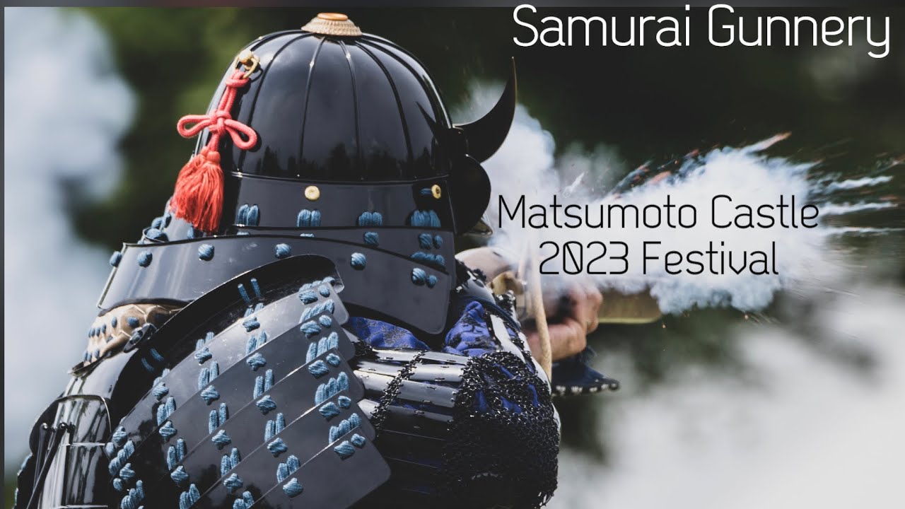 Matsumoto Castle Samurai Gunnery Demonstration 2023 - YouTube