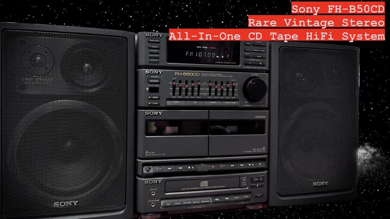 Sony FH-B50CD Vintage Rare All in One Stereo HiFi Boombox Testing - YouTube