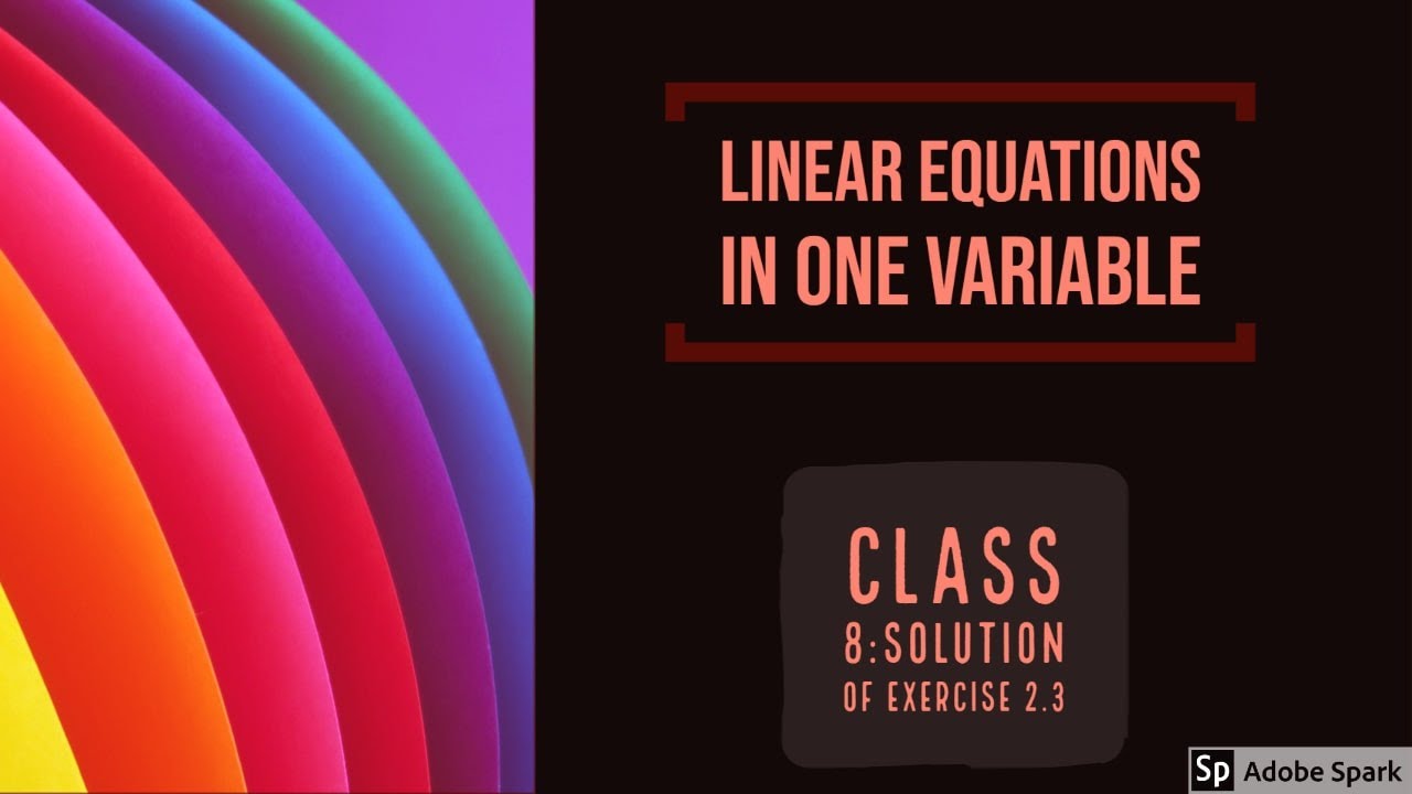 Linear Equations in One Variable: Class 8 CBSE NCERT UP Board Syllabus ...
