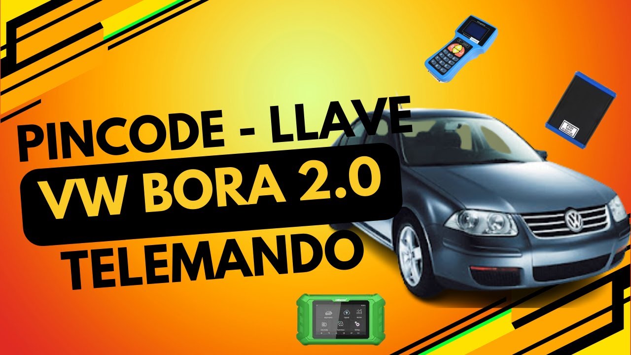 Programar LLAVE VW BORA pincode y control remoto X300 T300 Fvdi - YouTube