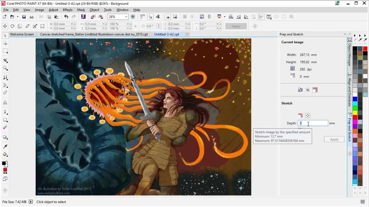 coreldraw Preparing images for canvas printing, Corel PHOTO PAINT X7 ...