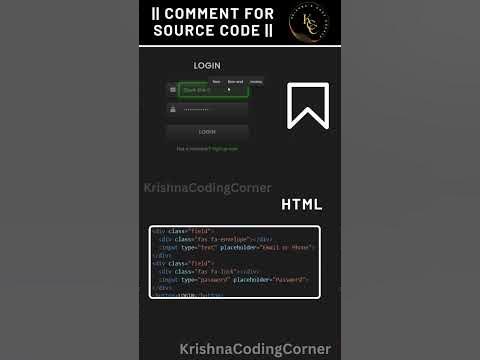 Glowing Login Form || HTML CSS || #webdesign #coding #shorts - YouTube
