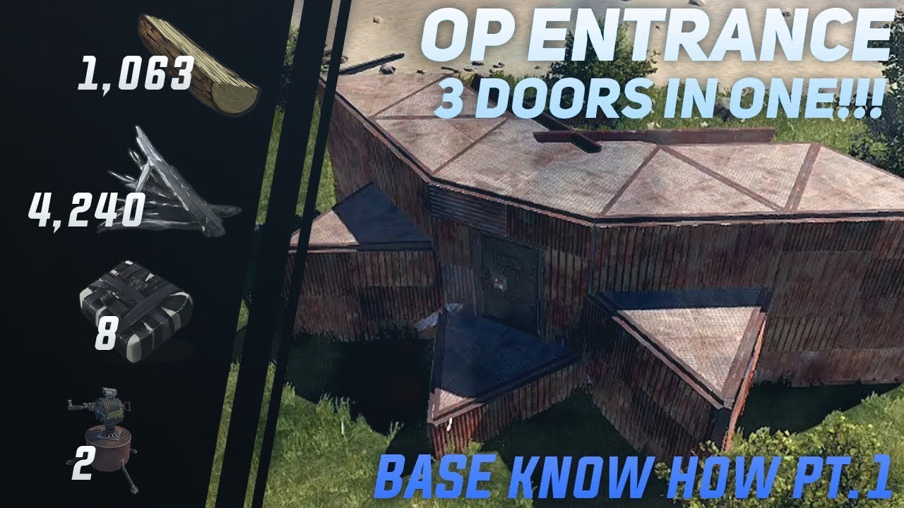 Rust PRO Zerg / Small Clan Door Trick | Modular Building Design - YouTube