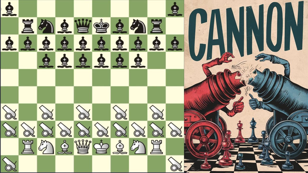 Indestructible Cannon army vs Chess Army Battle using Fairy Stockfish ...