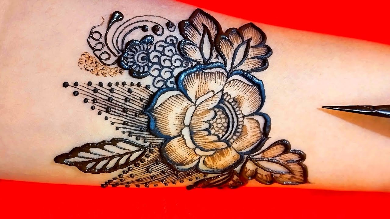 beautiful 3d mehndi design front hand mehandi design, full hand mehandi ...