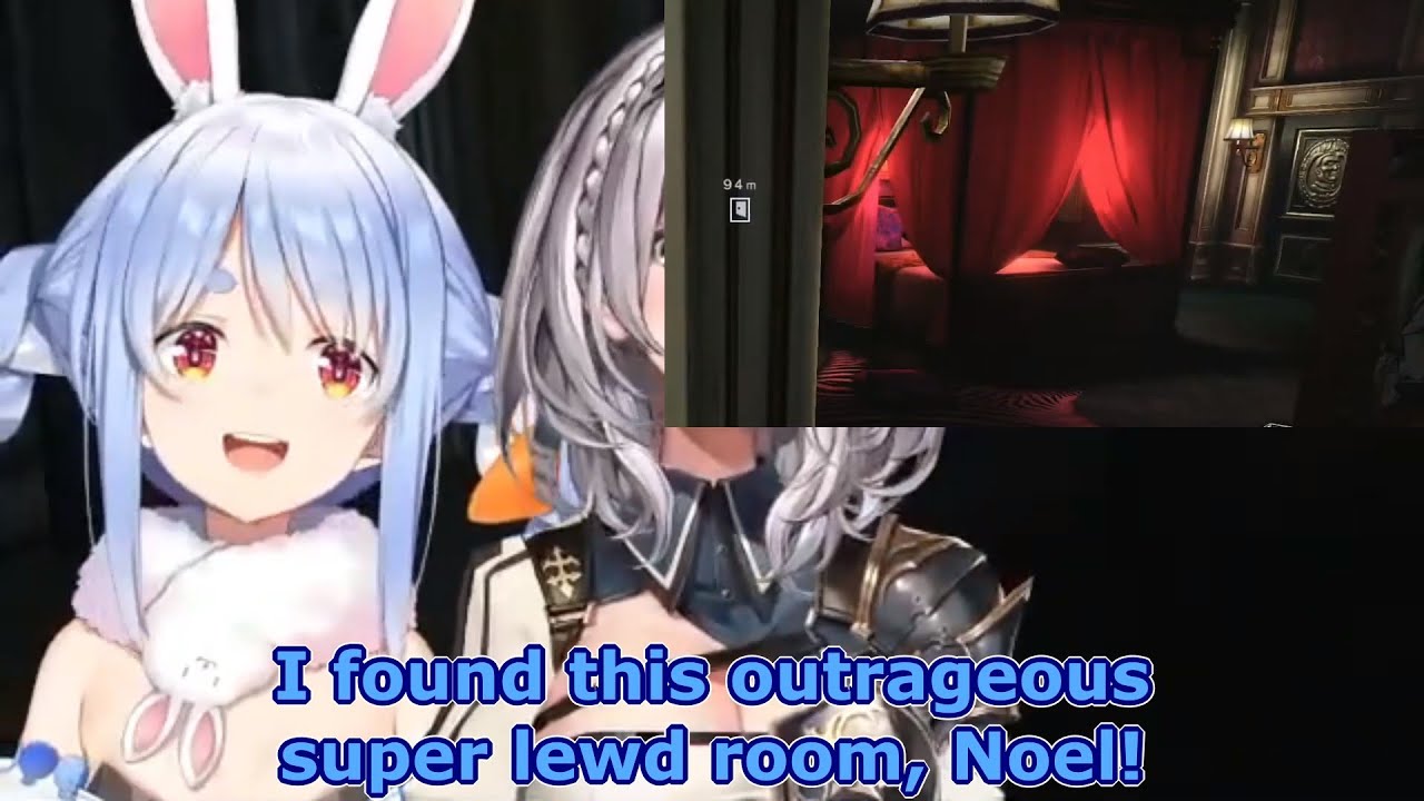 Pekora reacts to "lewd" rooms in mansion level (Resident Evil 6) - YouTube