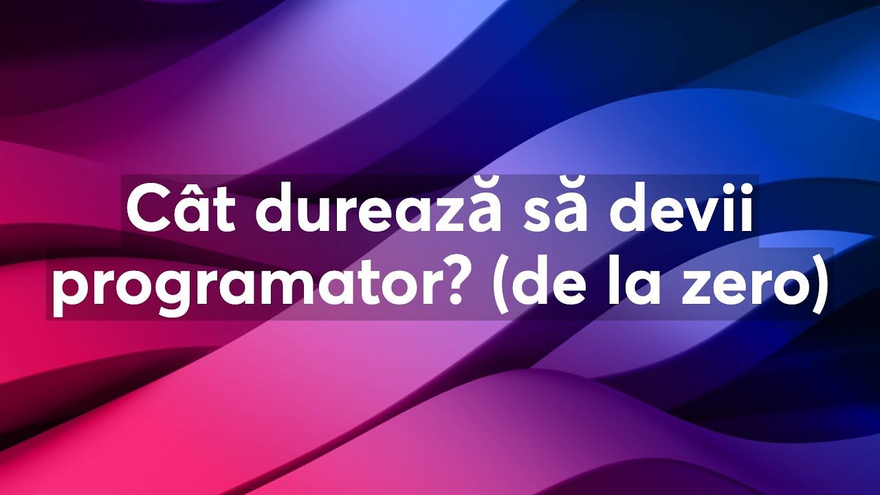 Cât durează să devii programator? (de la zero) - YouTube