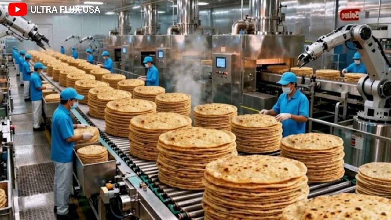 Automatic Chapati Factory: The Future of Flatbread - YouTube