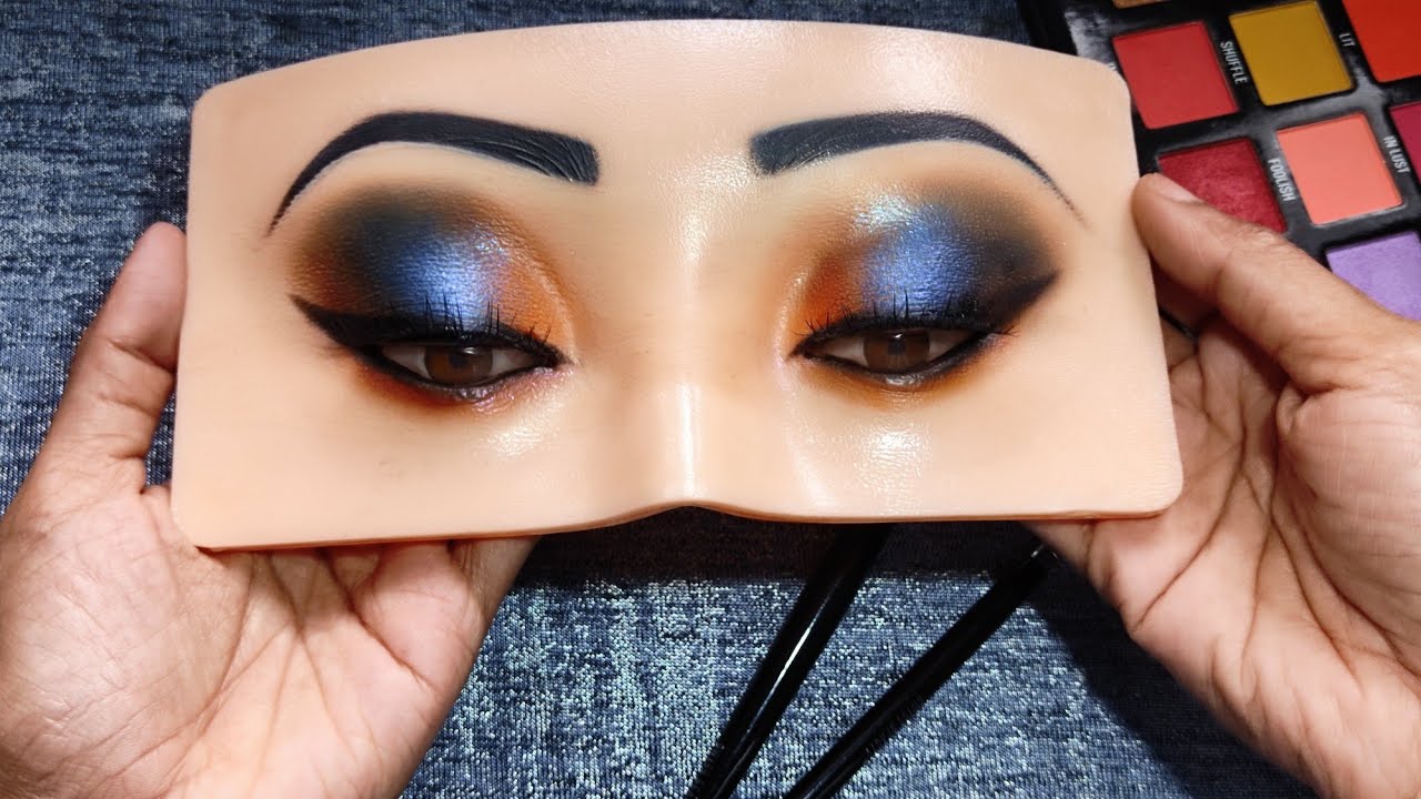 Easy Eye Makeup Tutorial || Eye Makeup Practice Board - YouTube