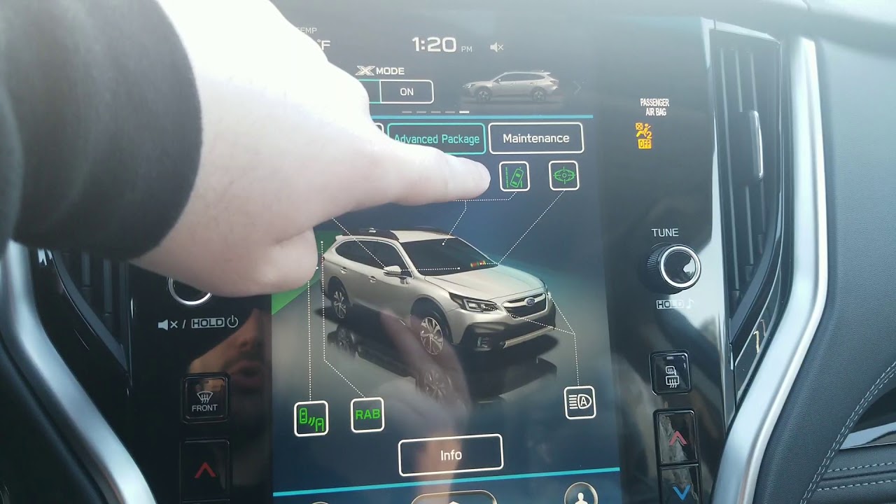 New infotainment screen for 2020 Subaru Outback and Legacy - YouTube