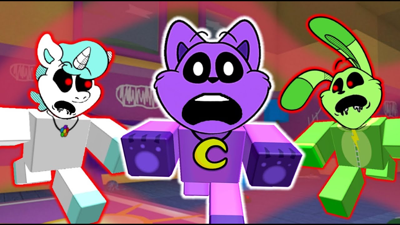 Catnap Escapes His Smiling Critter Friends' Evil Twin - Roblox - Poppy ...