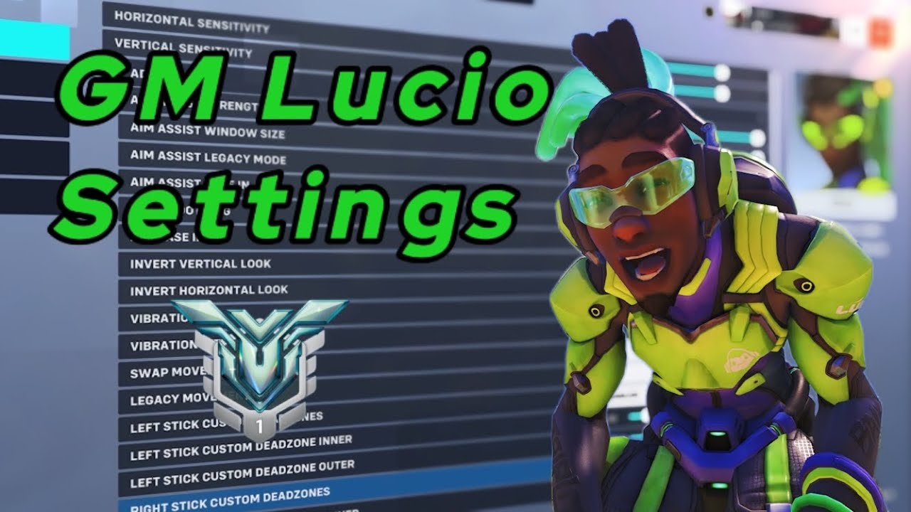 My Lucio Settings as a Console GM Overwatch 2 Player - YouTube