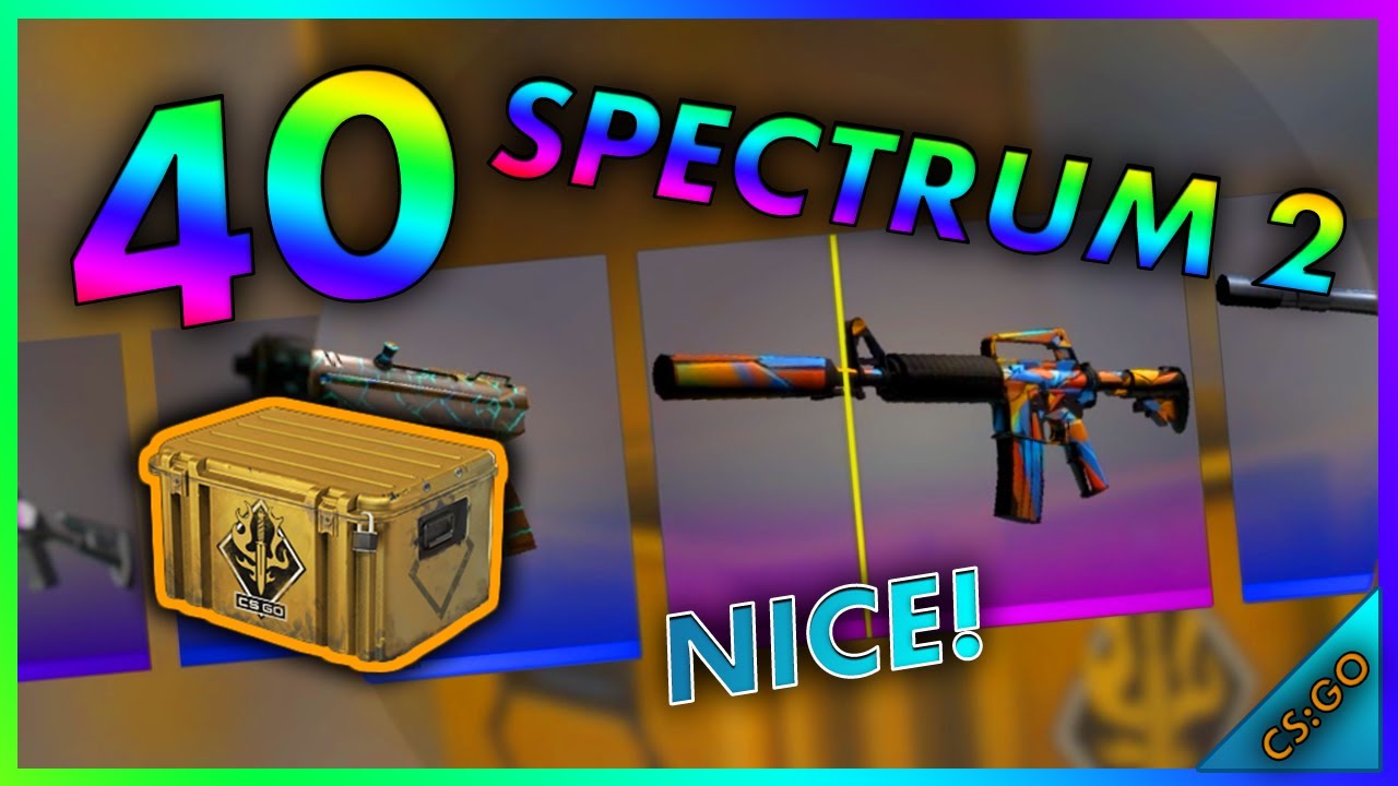 THAT'S ONE SEXY GUN! 40 SPECTRUM 2 CASE UNBOXING! - CS:GO Unboxing ...