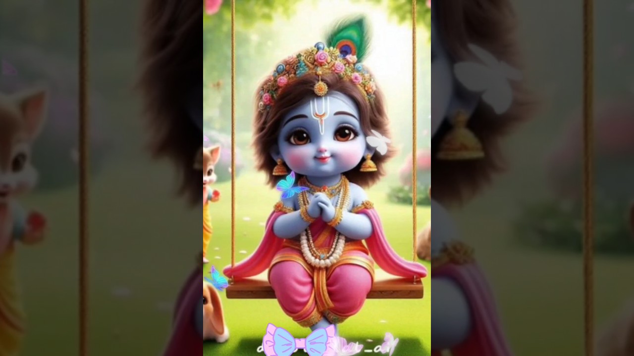 hare rama hare krishna song|krishna bhajan|Radha|cartoon bhajan# ...