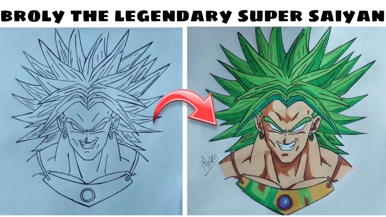 How to draw broly dragon ball z|easy drawing for beginners|# ...