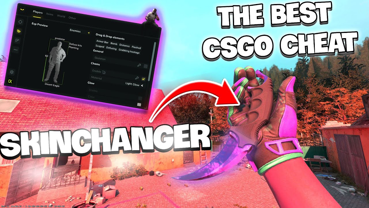 Using best cheat with Skinchanger in CS2 ft.Visual.gg - YouTube