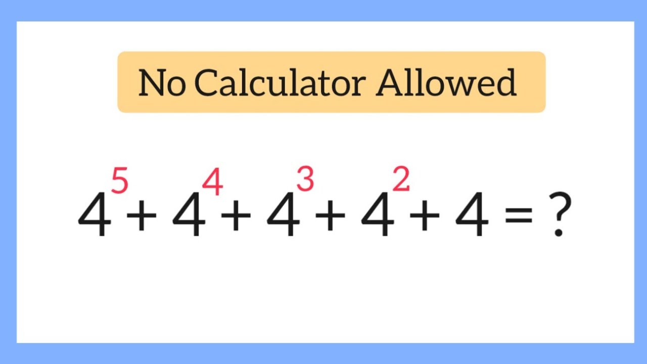 Viral Maths Problem | Exponential Question | No Calculator Allowed 🛑 - YouTube