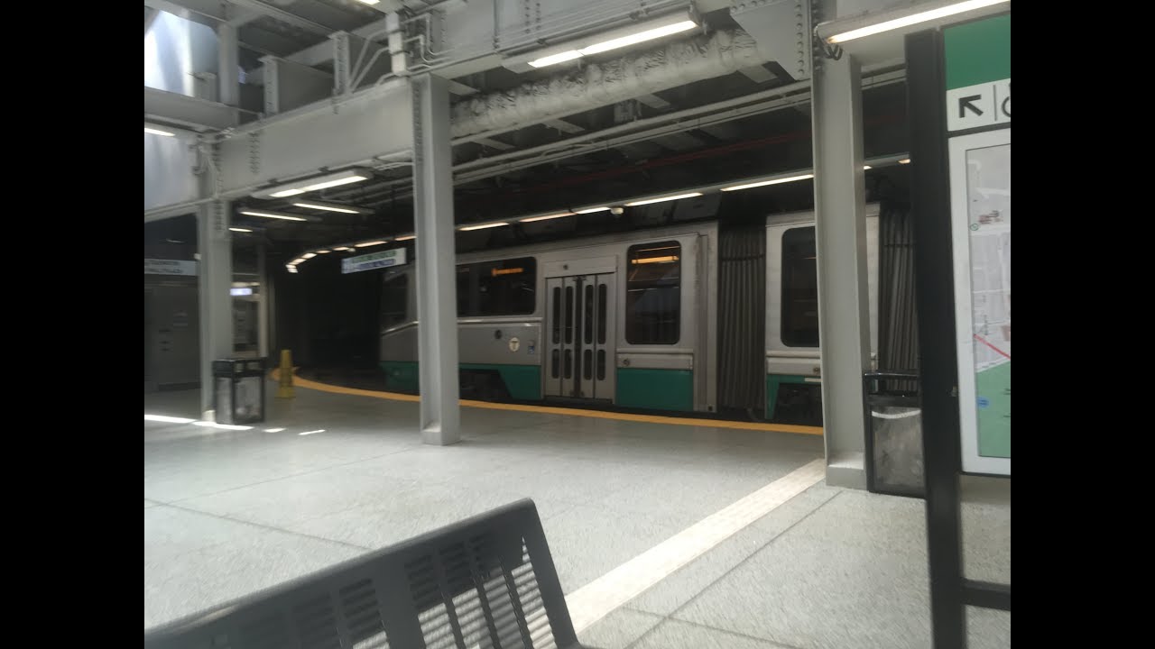 MBTA - Government Center Station - Blue Line and Green Line Trains ...