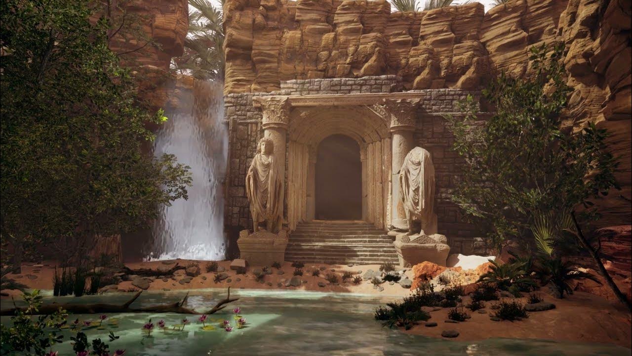 Temple scene - 3d Environment project in unreal engine - YouTube
